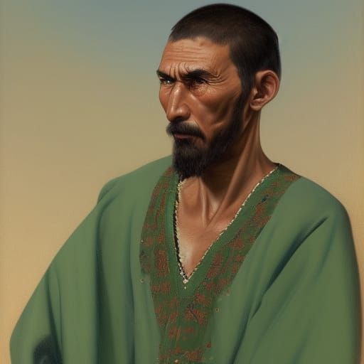 A Turkic Onogur steppe nomad - AI Generated Artwork - NightCafe Creator