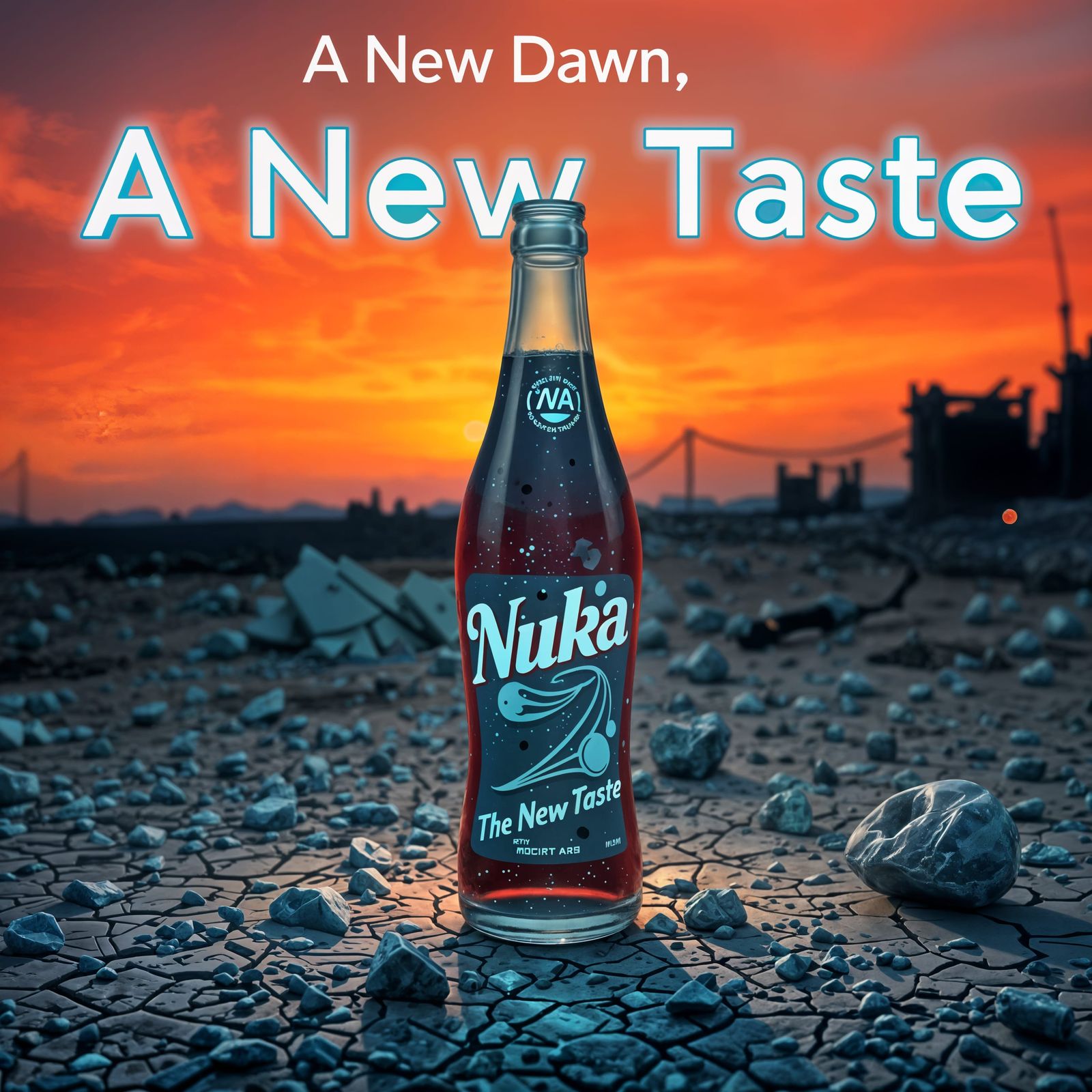Nuka soft drink advertising - Futuristic Nuka Cola Bottle in...