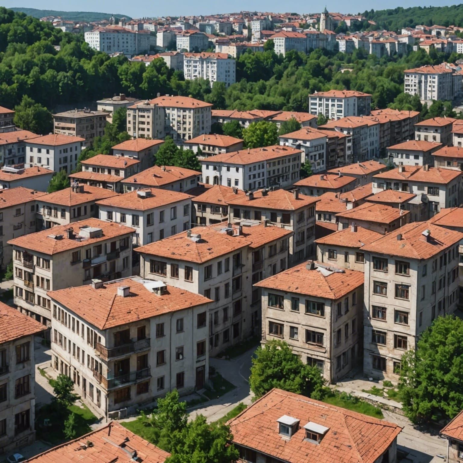 Bulgarian comie block buildings - AI Generated Artwork - NightCafe Creator