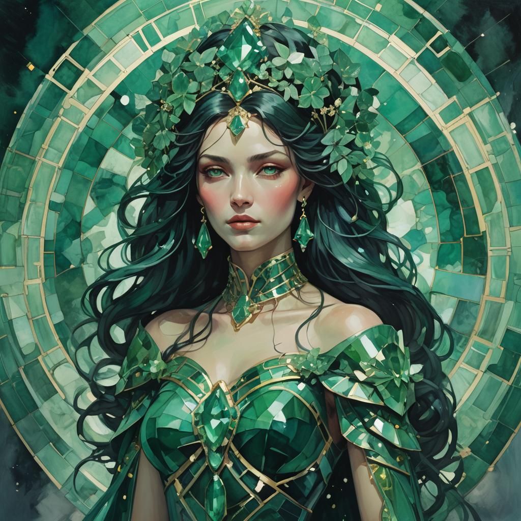 Emerald green - AI Generated Artwork - NightCafe Creator