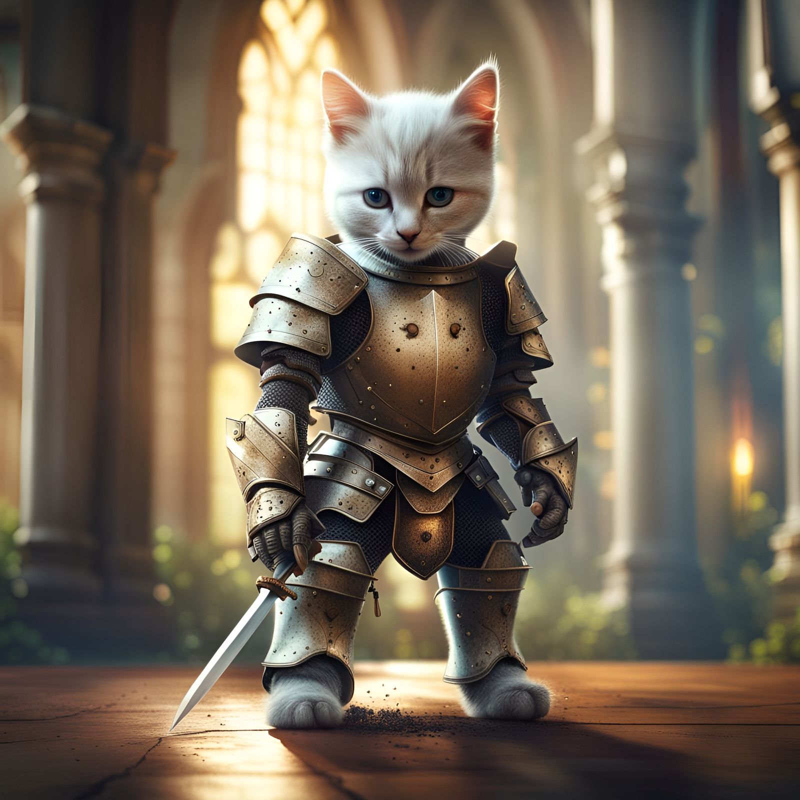 Knight cat - AI Generated Artwork - NightCafe Creator