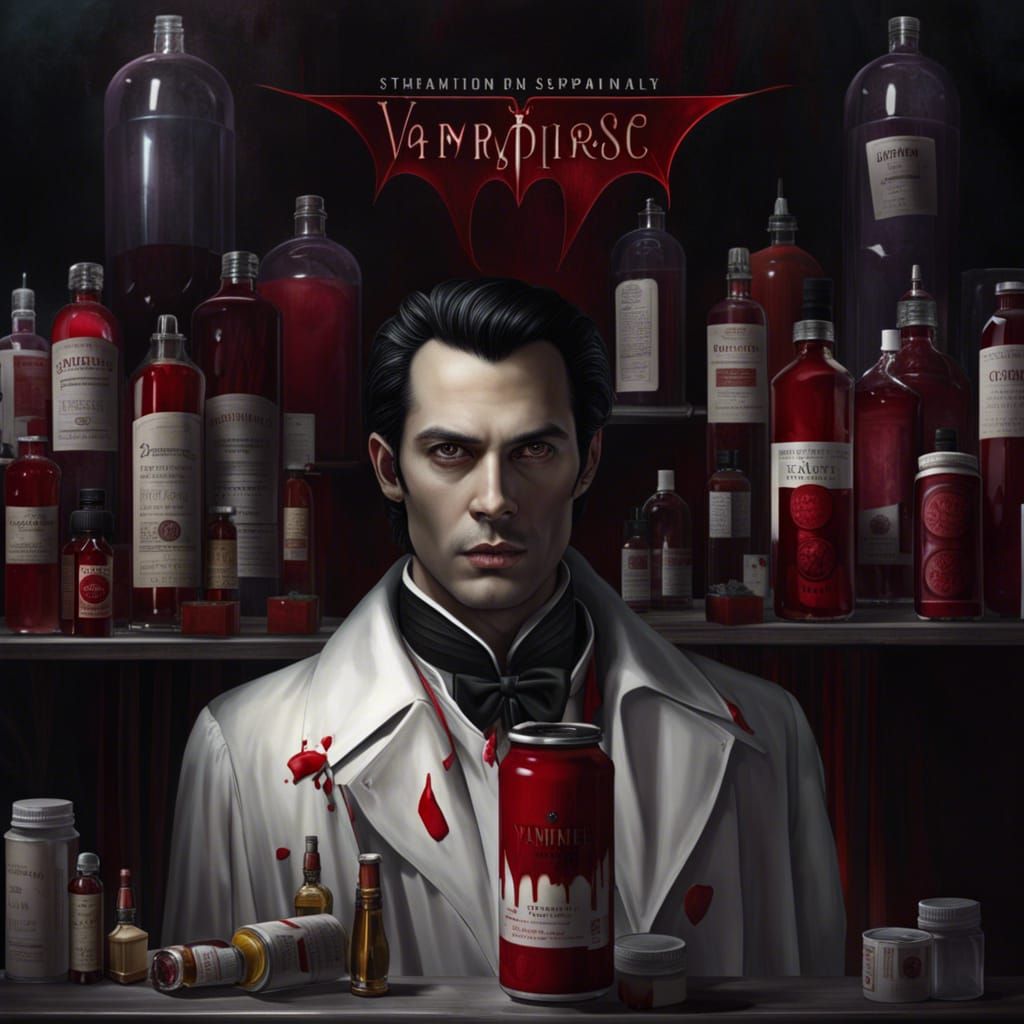 In a hyperrealistic portrayal, a vampire receives shipments of donated ...