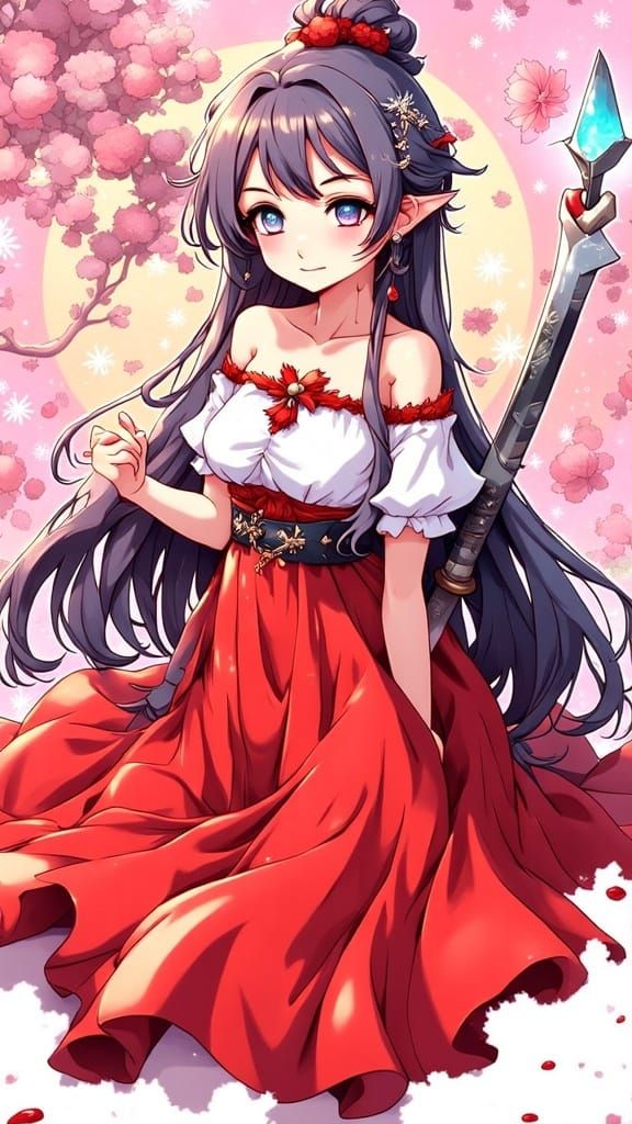 Stunning Anime-Inspired Artwork of a Serene Warrio... - AI Art