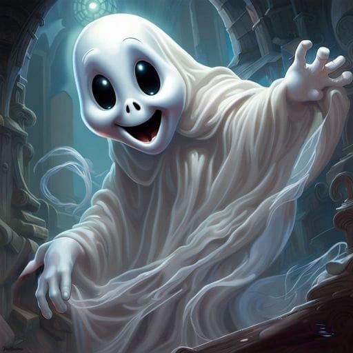 Casper Says "Hi" - AI Generated Artwork - NightCafe Creator