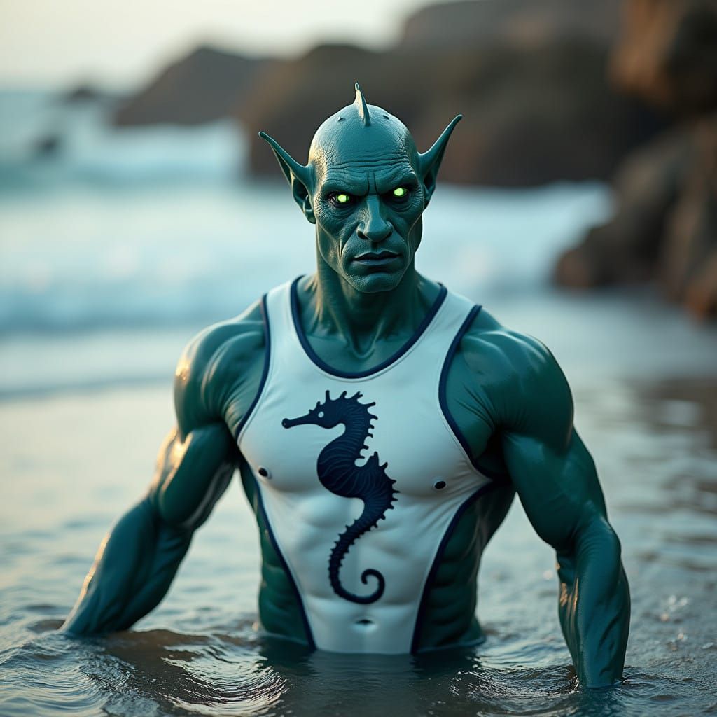 Merman III - Heroic Merman in Shallow Tide Pool
