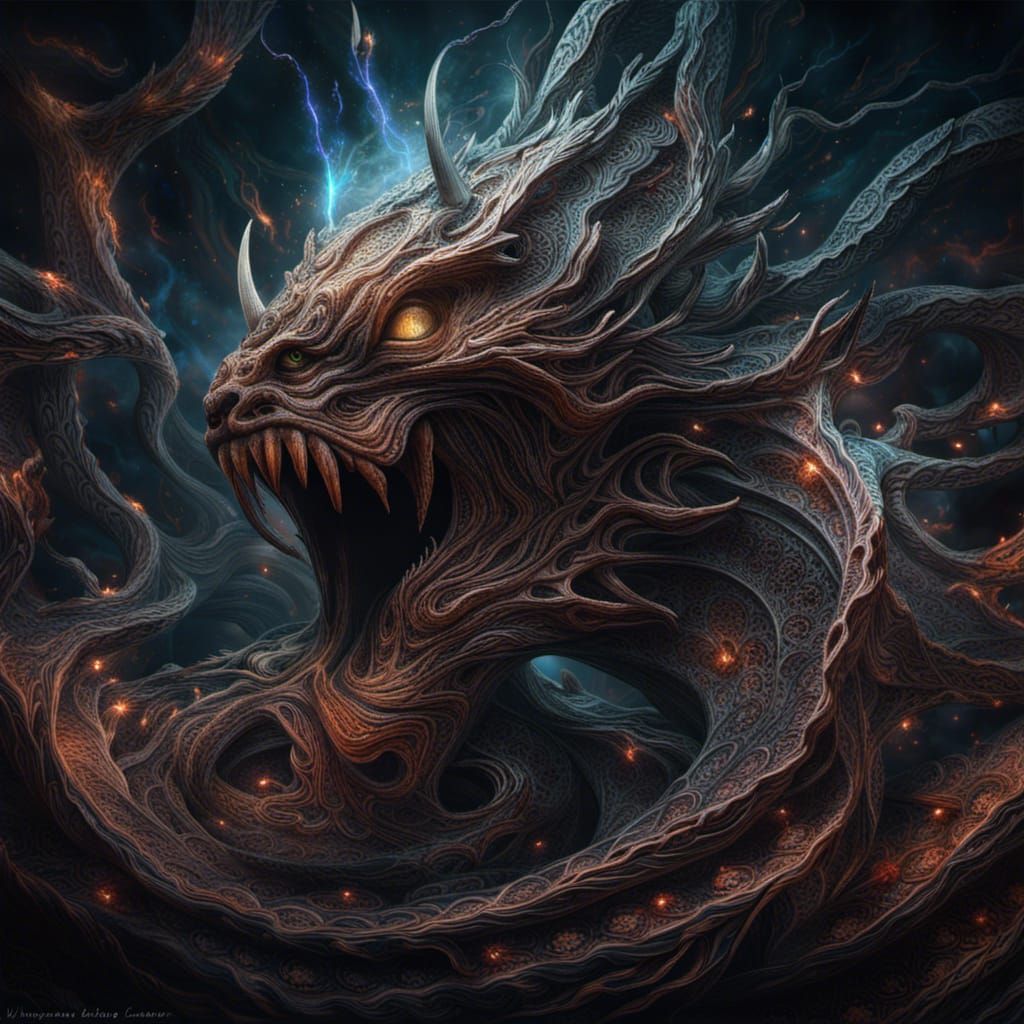 Cosmic maw agape, Hungering for desire's taste, Void devours want - AI ...