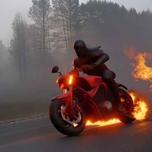 Ghost Rider - AI Generated Artwork - NightCafe Creator