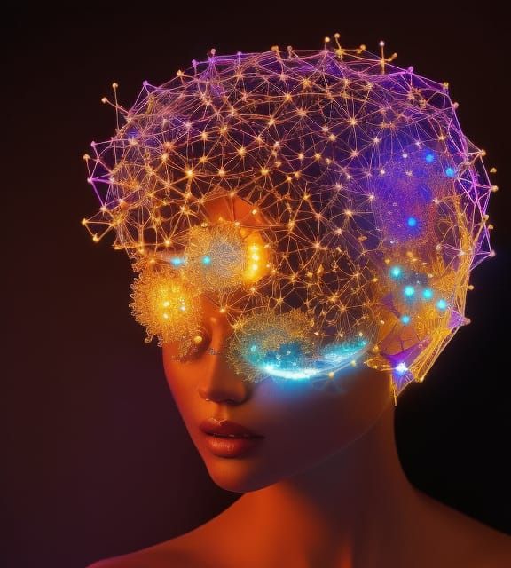 Glow Subatomic electrons particals art By me - AI Generated Artwork ...