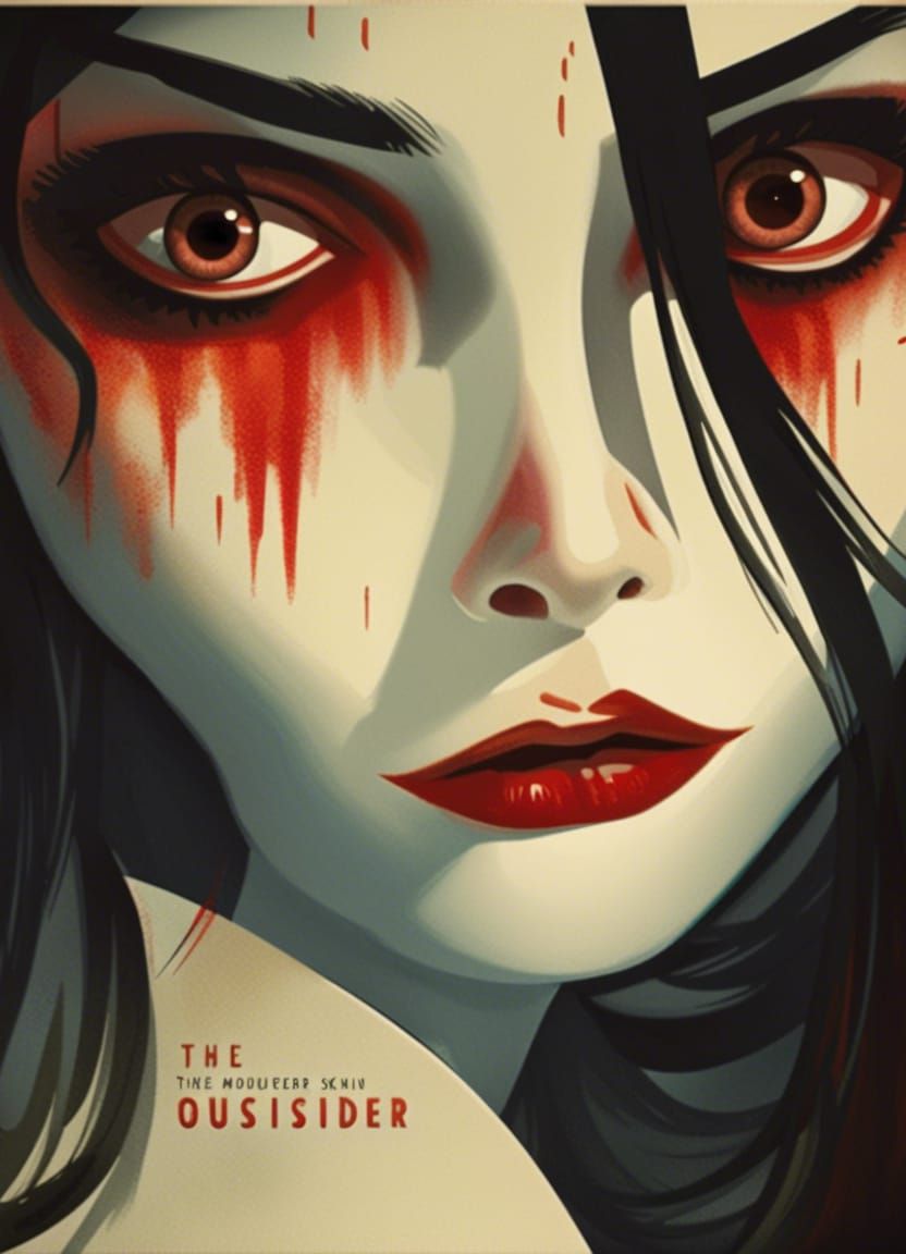 Movie poster for "The Outsider" (retro style) - AI Generated Artwork - NightCafe Creator
