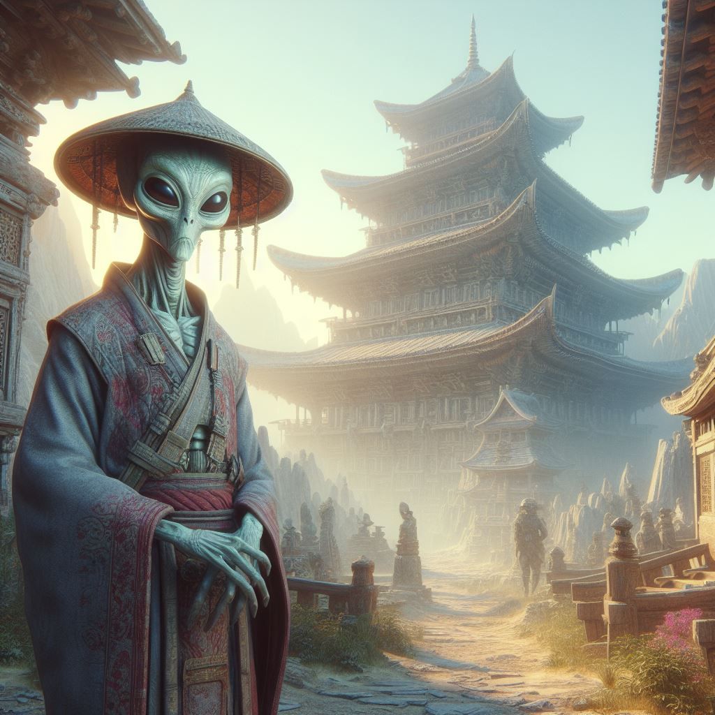 Alien samurai - AI Generated Artwork - NightCafe Creator
