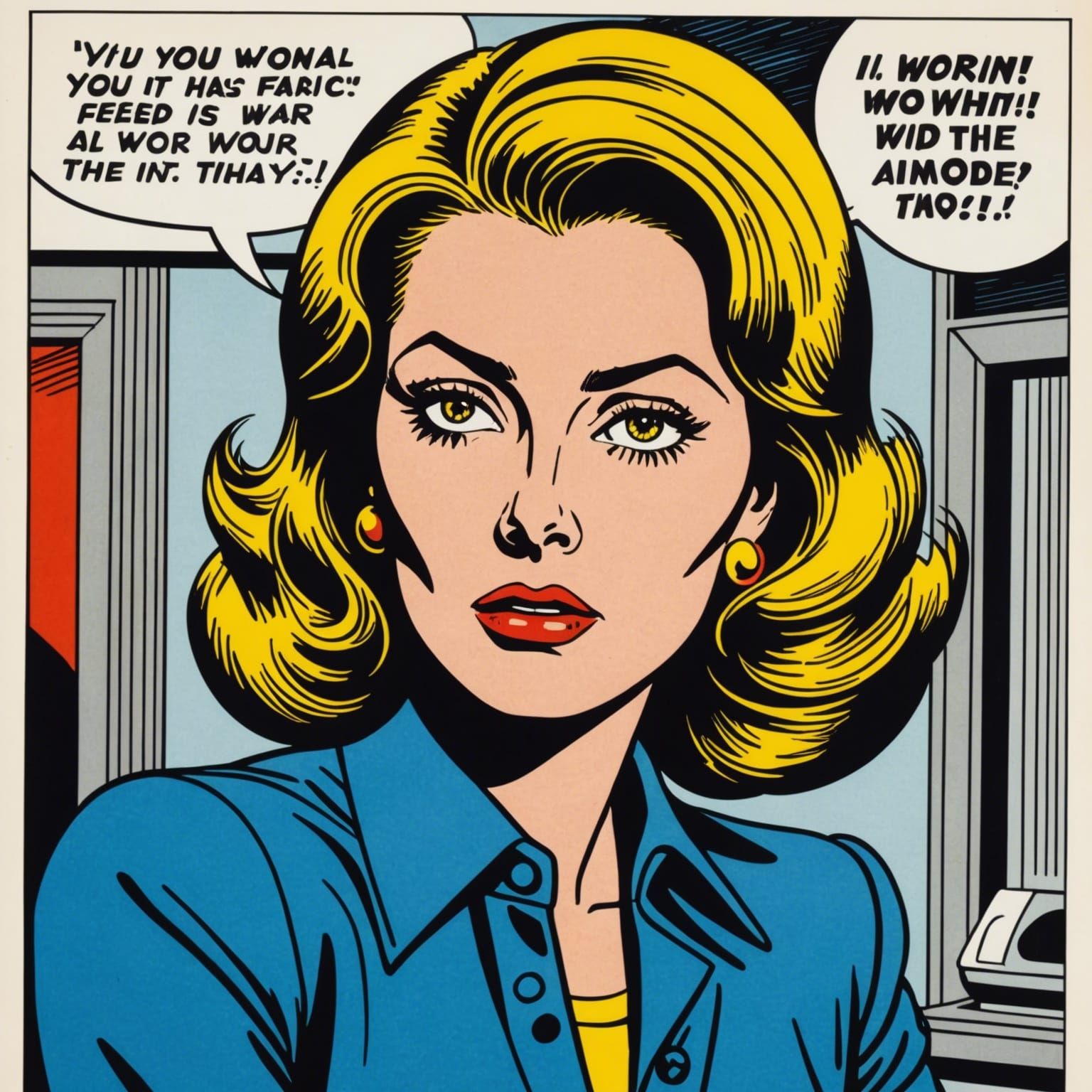 Roy Lichtenstein. - AI Generated Artwork - NightCafe Creator