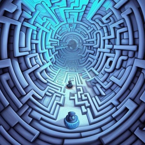 Maze tube - AI Generated Artwork - NightCafe Creator
