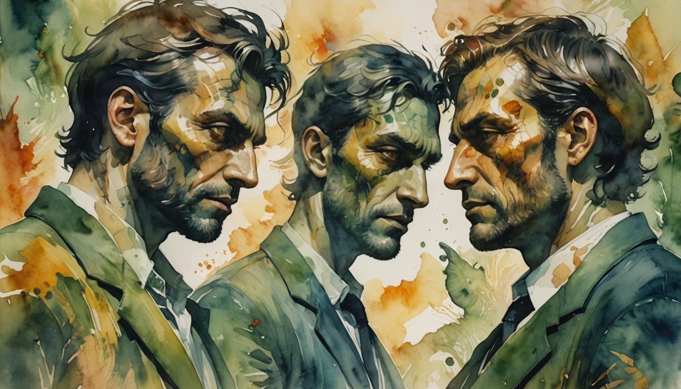 Two against one - AI Generated Artwork - NightCafe Creator