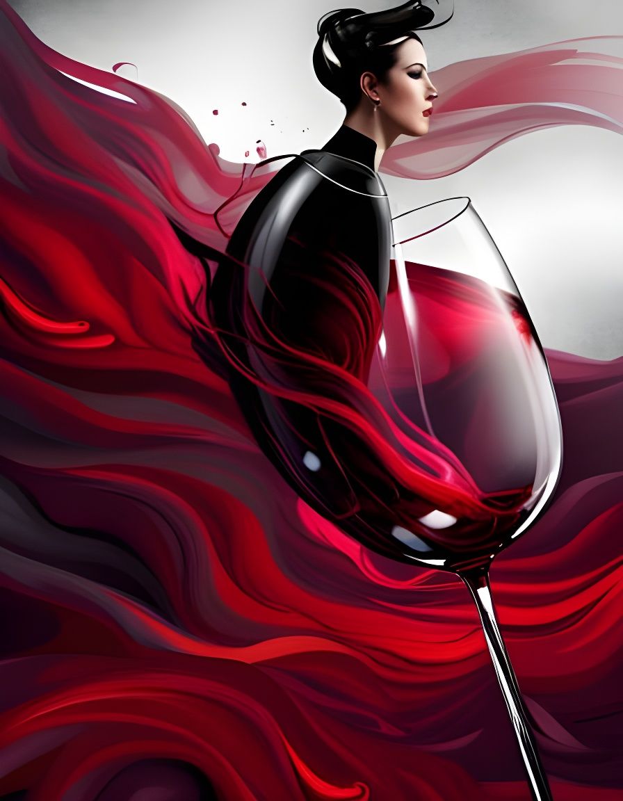 glamourous wine - AI Generated Artwork - NightCafe Creator