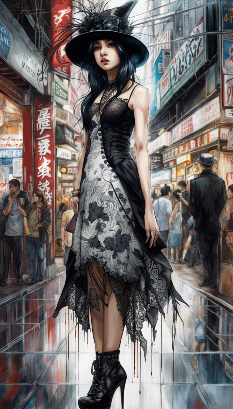 Tall Harajuku Model - AI Generated Artwork - NightCafe Creator