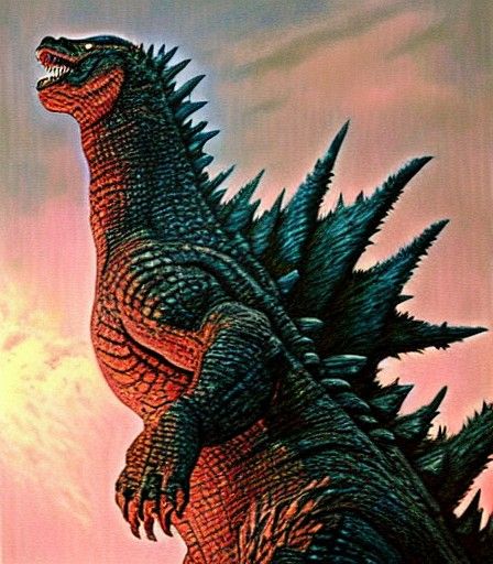 Godzilla - AI Generated Artwork - NightCafe Creator
