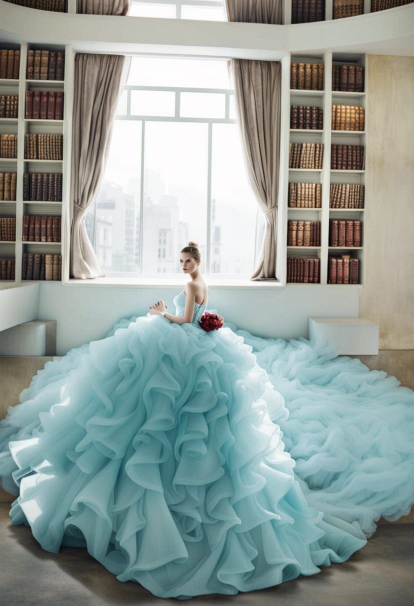 My blue prom dress - AI Generated Artwork - NightCafe Creator