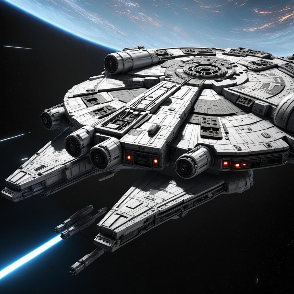 Millennium Falcon YT-1300F light freighter / smuggling ship by Joe ...