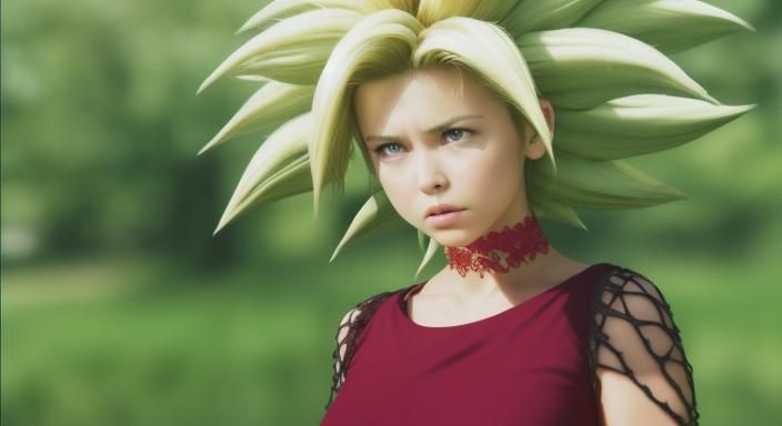 Realistic and Beautiful Super Sayayin kefla - AI Generated Artwork ...