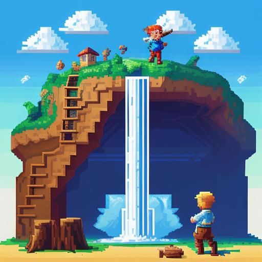 Show me the most epic pixel art unimaginable - AI Generated Artwork ...