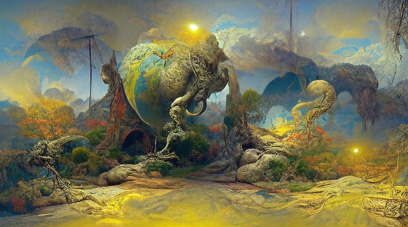 The Primordial Earth - AI Generated Artwork - NightCafe Creator