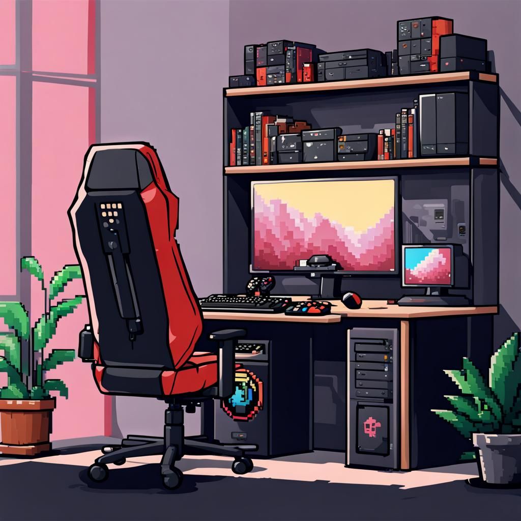 Pixel gaming - AI Generated Artwork - NightCafe Creator