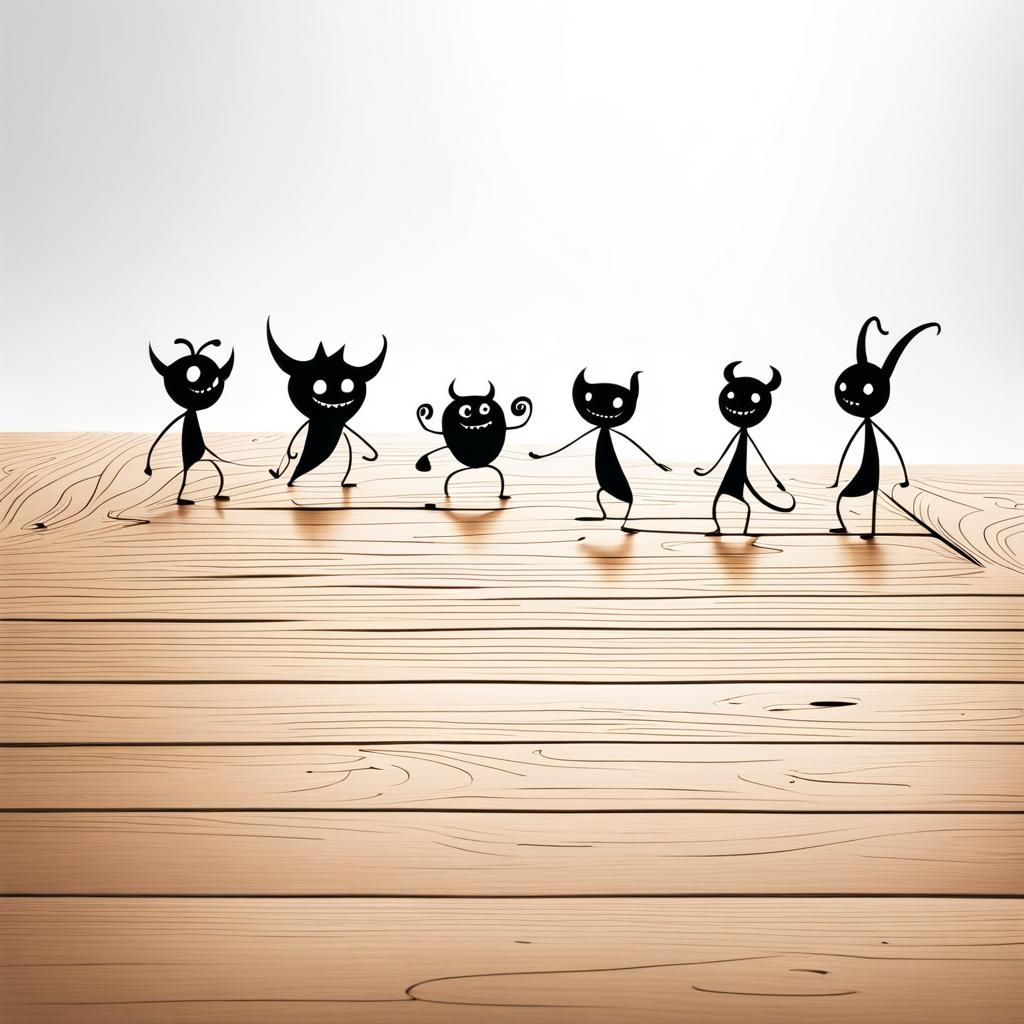 little ink monsters - AI Generated Artwork - NightCafe Creator