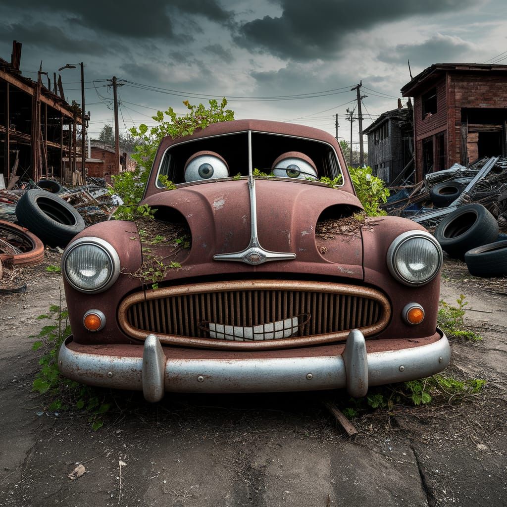 Old Car Face - Old Car Face