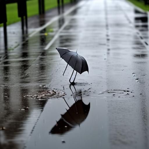 I like watching the puddles gather rain - AI Generated Artwork - NightCafe Creator