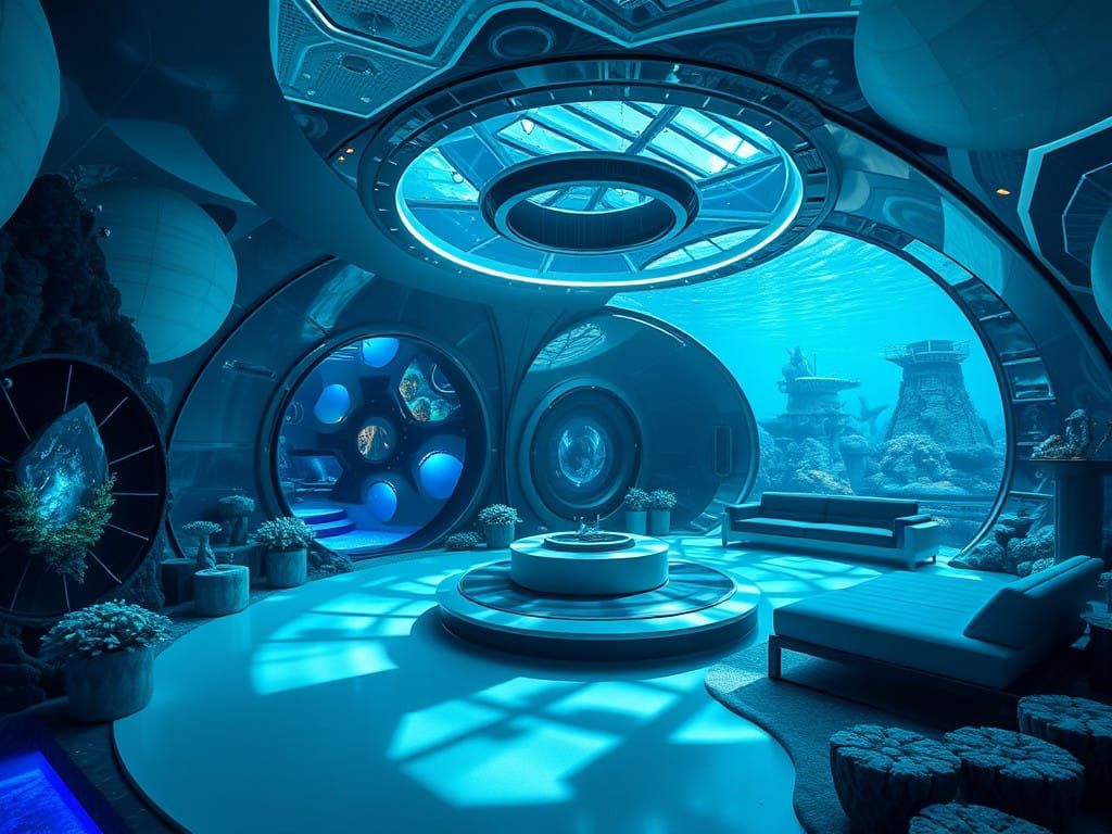 Oceanic Oasis: Modular Underwater Habitats