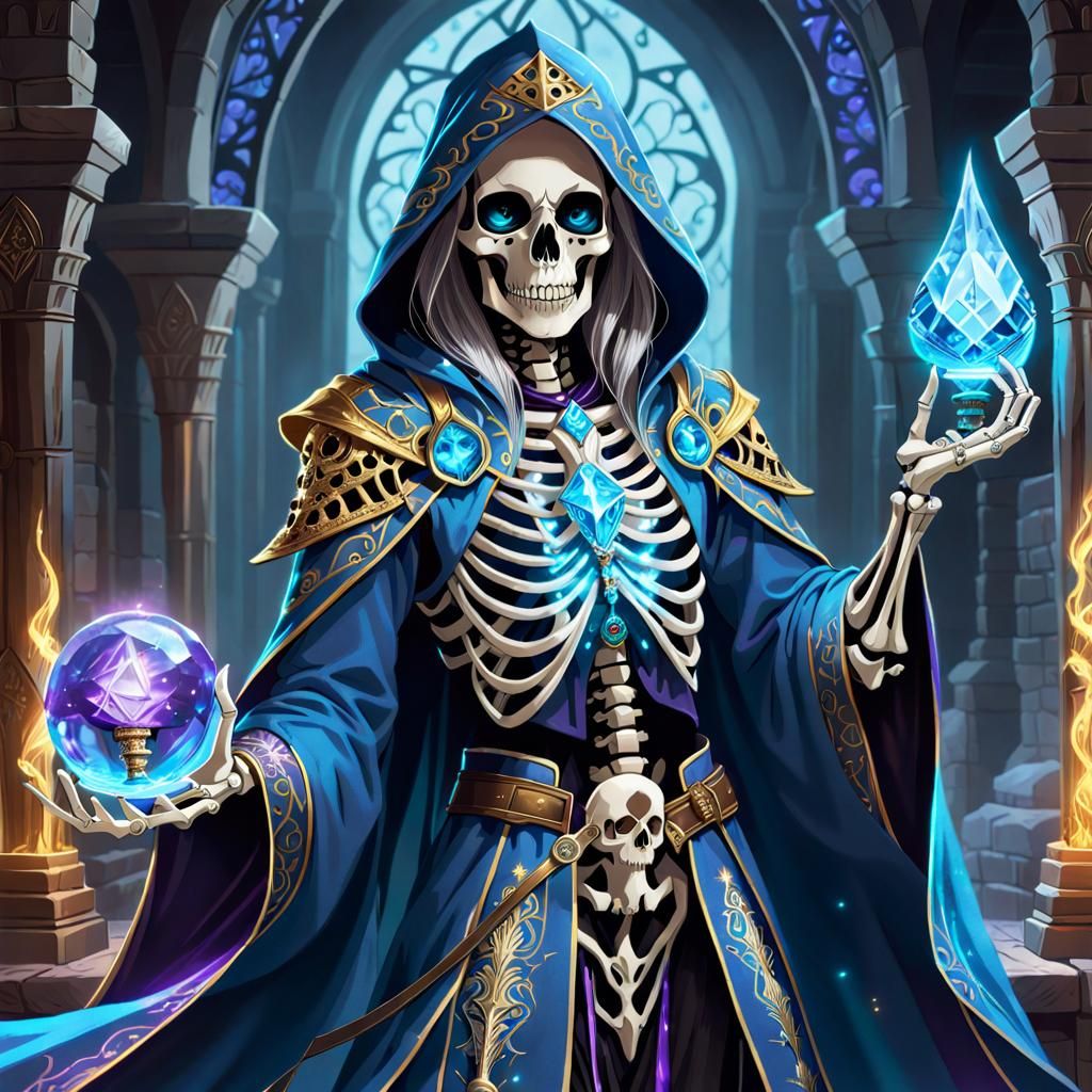 Spellcaster Lich (DnD character) - AI Generated Artwork - NightCafe Creator