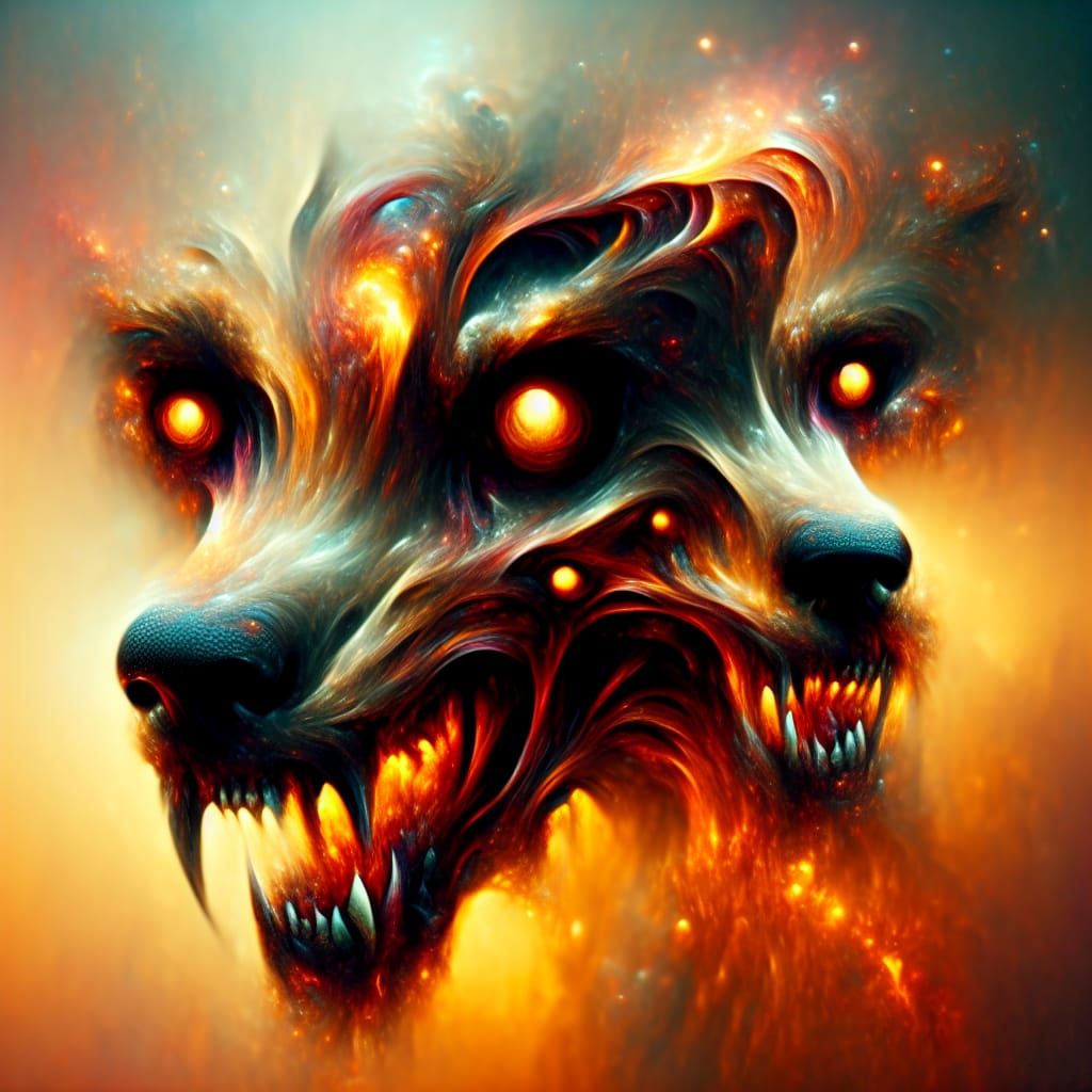 Demon Dog - AI Generated Artwork - NightCafe Creator