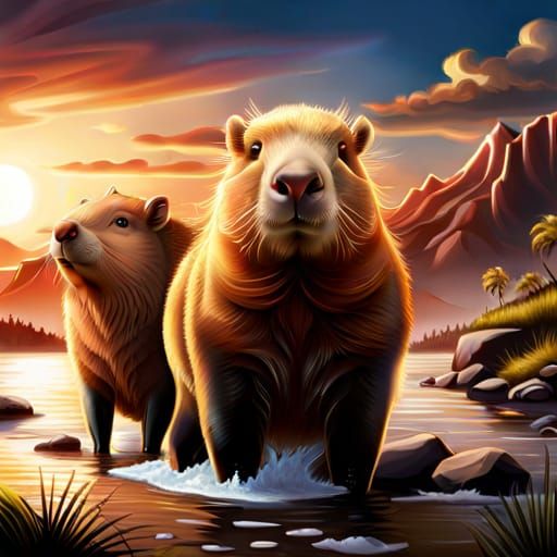 Capybara - AI Generated Artwork - NightCafe Creator