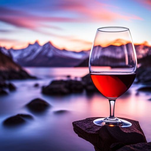 Glass of Fancy Wine - AI Generated Artwork - NightCafe Creator