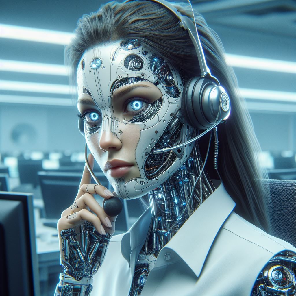 becoming cyborg - call center dystopia - AI Generated Artwork ...