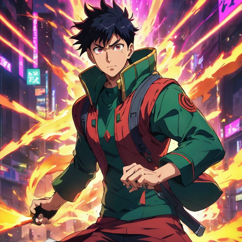 Might Guy sensei variant - AI Generated Artwork - NightCafe Creator