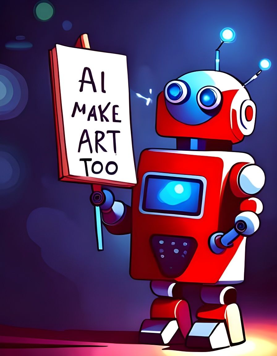 Cute little AI artist III - AI Generated Artwork - NightCafe Creator