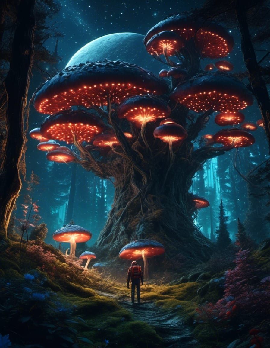 Psychedelic forest : r/AIArtwork