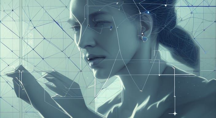 Cyborg blueprint IV - AI Generated Artwork - NightCafe Creator