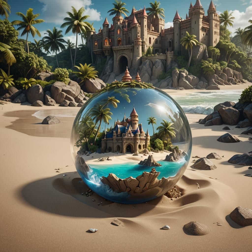 glass sphere - AI Generated Artwork - NightCafe Creator