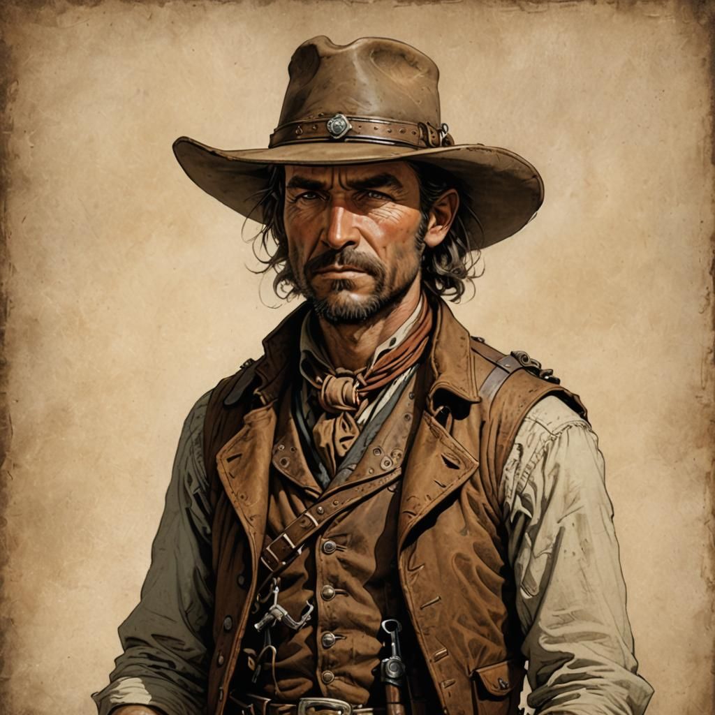 Frontier Gunslinger - AI Generated Artwork - NightCafe Creator