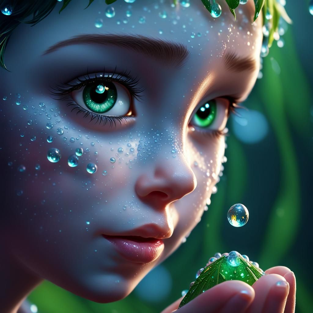 DewDrop Pixie - AI Generated Artwork - NightCafe Creator