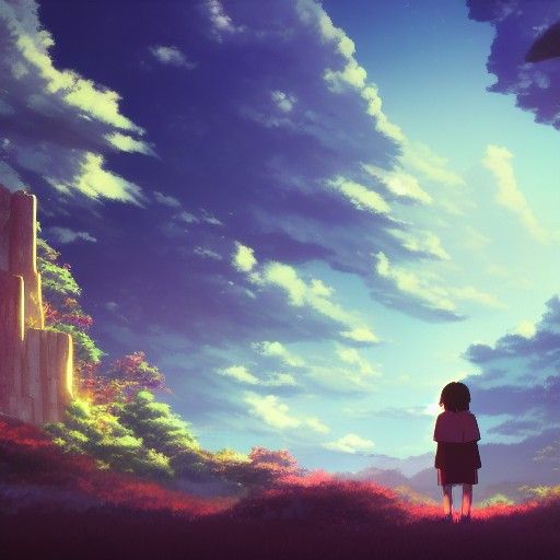 Studio Ghibli, Anime Key Visual, by Makoto Shinkai, Deep Color ...