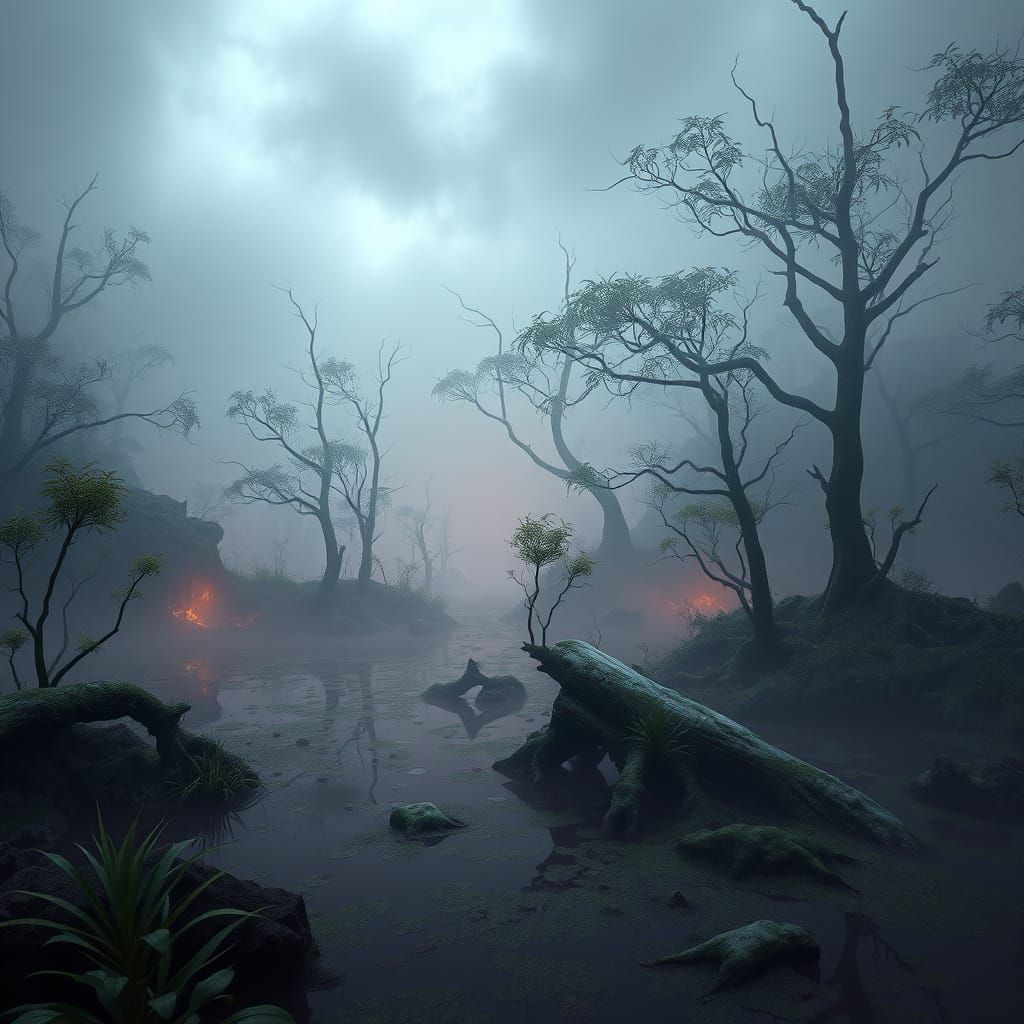 swamps - Majestic Swamp Realm in Vibrant HDR