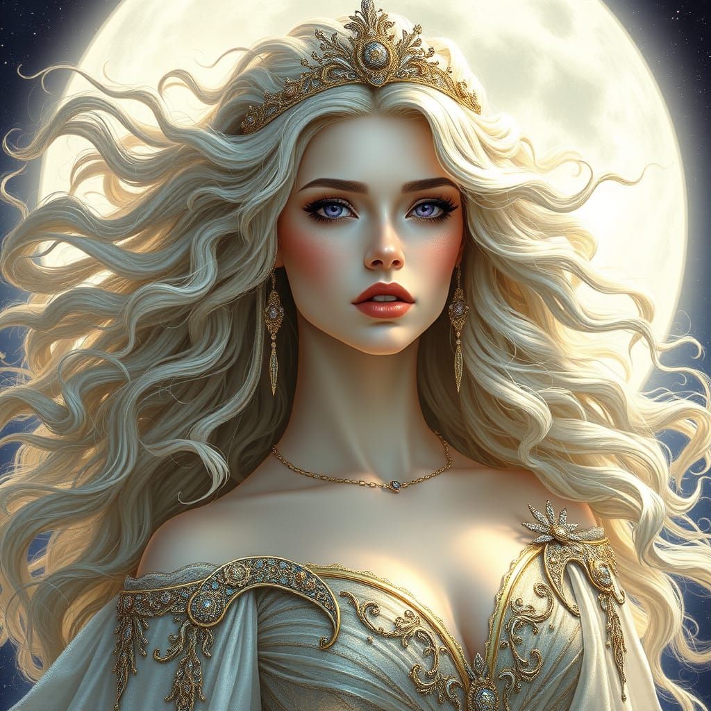 The Valyrian Empress in Shimmering Splendor - AI Art