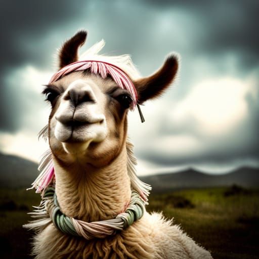 Llama - AI Generated Artwork - NightCafe Creator