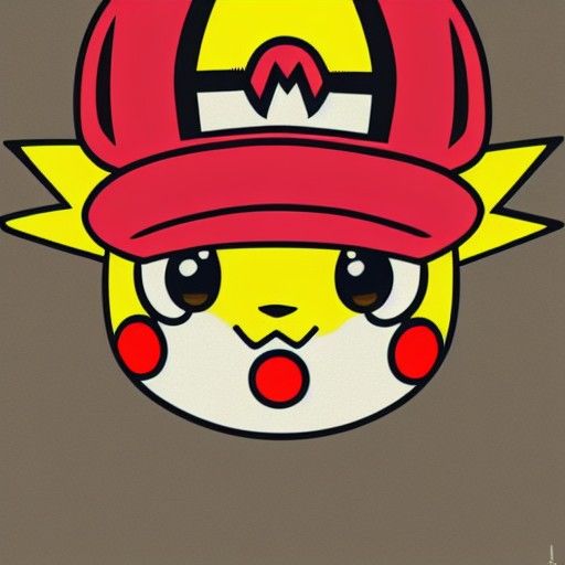 Pikachu Mario hat in anime - AI Generated Artwork - NightCafe Creator