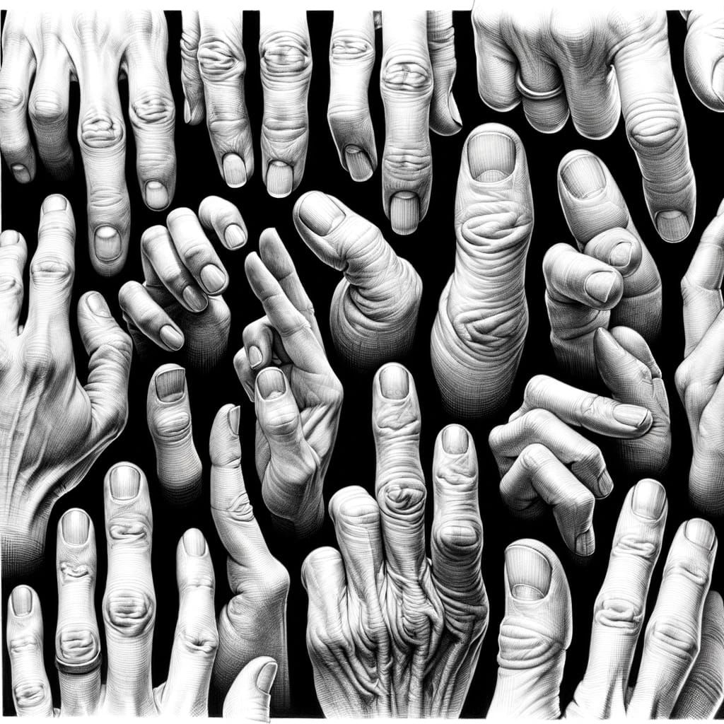 Gestures in Graphite - AI Generated Artwork - NightCafe Creator