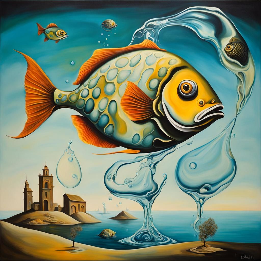 Fish. Dali. - AI Generated Artwork - NightCafe Creator