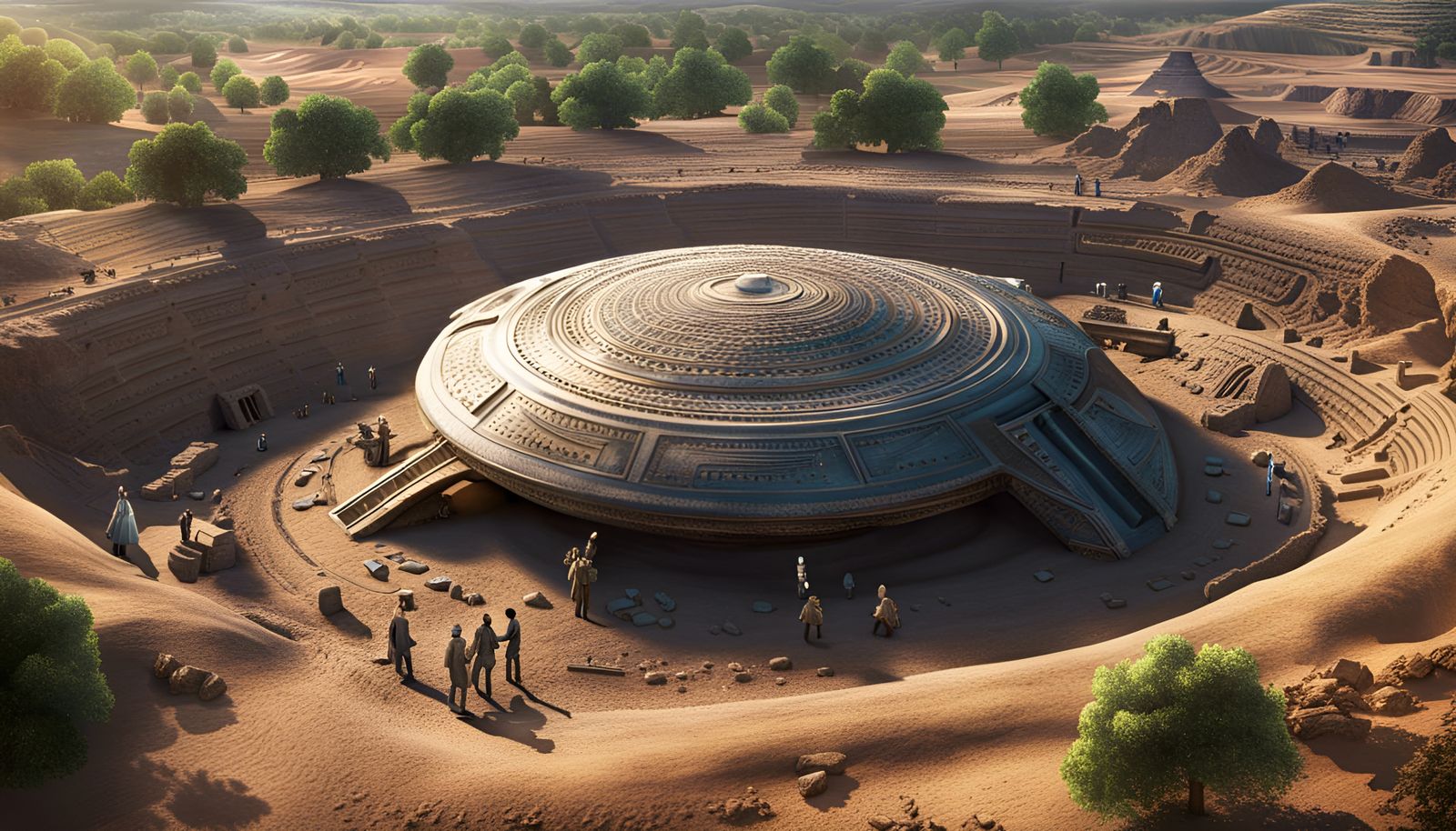 Archaeological Dig Site - AI Generated Artwork - NightCafe Creator